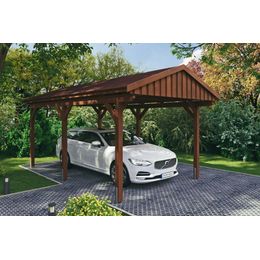 Skan Holz Einzelcarport SKANHOLZ "Fichtelberg" Carports Gr. H: 273 cm, braun Carports