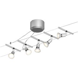 LED Deckenleuchte Paulmann "Salt" Lampen Gr. Ø 2,8 cm Höhe: 6,5 cm, grau (chromfarben) LED Schienensystem Schienensysteme und Seilsysteme