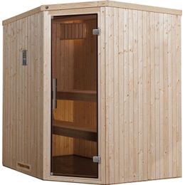 Weka Sauna "Varberg" Saunen beige (natur) Saunen