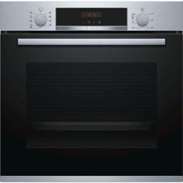 Bosch - HBA573BS1 Einbaubackofen, Serie 4, Edelstahl, 71 l, GranitEmail, 3D-Heißluft, AutoPilot, Pyrolyse - Edelstahl