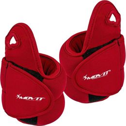 Movit® 2,0 kg Neopren Gewichtsmanschetten Daumenschlaufe, rot
