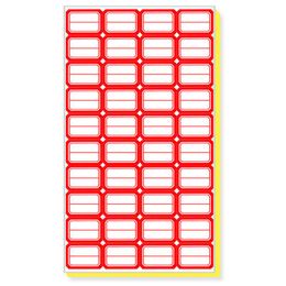 140 Blatt, - Dateiordner-Etikettenaufkleber, wasserdichtes Etikett, Namensetikettenaufkleber - Rot/Blau-Rot/100 Blattstil