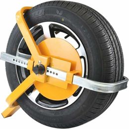 LONGZIMING Hohe Leistung – Autoreifen-Klemmschloss – Diebstahlschutz für Anhänger – Boote – 13–16 Zoll Rad – maximale Reifenbreite 175 mm–210 mm