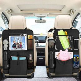 Lycxames - Auto-Rückenlehnentasche 1 Stück Auto Rückenlehnenschutz, Auto Rücksitz Organizer für Kinder, Wasserdicht Autositzschoner mit Touch Screen