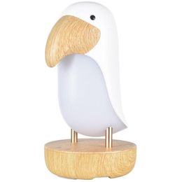 Amirror Smart Ug - Kreative Cartoon-Tischlampe, Nachttischlampe aus Holz, Vogel, weiß