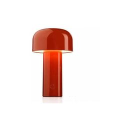 Amirror Smart Ug - Moderne minimalistische Schreibtischlampe, kleine rote Pilz-Tischlampe