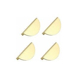 Metall Kitchen Handles,4 Pieces Metall Gold Furniture Handles, Metall Gold Cabinet Handles, for Office Furniture, Bedside Cabinet, Dresser, Cupboards