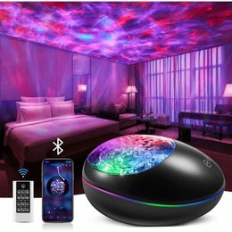 Lycxames - White Noise Galaxy projector led Sternenhimmel Projektor, 8 Farbe+Dimmbar Nachtlicht Sternenhimmel, Bluetooth Lautsprecher Sternenhimmel