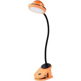 USB wiederaufladbare LED-Klemmlampe Leselampe mit Sternenprojektion, Sternenclip-Nachtlicht, Projektorlicht, 360° Schwanenhals-Nachttischlampe Touch