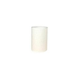Zylinderförmiger Lampenschirm aus handgefertigtem Leinenstoff, für Tischlampe, Pendellampe, Stehlampe (Weiß, Durchmesser 14 cm x Höhe 20 cm)