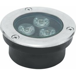 Schlanker LED-Pool-Einbaustrahler für Gartenterrasse, 3 w, LED-Außenstrahler, IP68, wasserdichte Rasen- und Teichbeleuchtung (Farbe: Weiß)