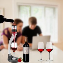 WYCTIN Wein Dekanter mit Ständer Luxus Dekantierer Rotwein Aerator Set Schnell Ernüchternd