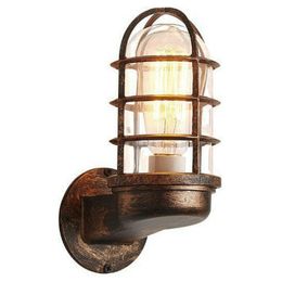 Lycxames - Retro-Wandlampe, Vintage-Industriebeleuchtung, rustikale Wandlampen, Draht, Metallkäfig, Wandleuchte, Innenbereich, Zuhause, Retro-Leuchte