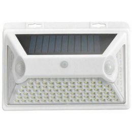Solar-Wandleuchte mit Bewegungssensor, 118 LEDs, wasserdicht, solarbetriebene LED-Wandleuchte, 360-Grad-Landschaftserkennung, Wegbeleuchtung,