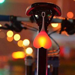 Herzförmiges LED-Fahrrad-Rücklicht, Fahrrad-Rücklichter, Fahrrad-Rücklicht, LED-Hintergrundbeleuchtung, Nieren-Rücklicht, Nachtwarnung LONGZIMING