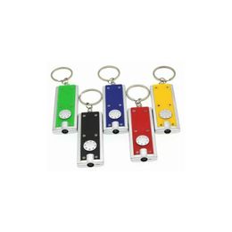 Mini-Schlüsselanhänger, LED-Schlüsselanhänger-Taschenlampe, kleines Hundehalsband-Licht in verschiedenen Farben