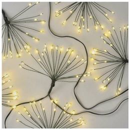 LED-Lichterkette warmweiß für Innen, 5,2 m lange Feuerwerk Weihnachtslichterkette nano, 6 h Timer, Netzteil und Trafo, grünes Kabel, D3AW10 - EMOS
