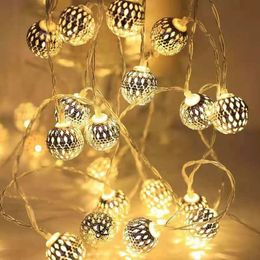 Marokkanische Lampe, LED-Lichtgirlande, Weihnachtsdekoration, Innenlichtgirlande, 1,5 Meter 10 warmweiße led- Dekoration