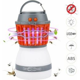 Anti-Mücken-LED-UV-Lampe Camping 2 in 1 Taschenlampe Lampe Wandern wiederaufladbare 2200mah IP67 wasserdichte Batterie 3 Helligkeit mit USB-Kabel