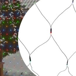 LONGZIMING Weihnachts-Lichternetz 4x4 m 544 led Bunt Indoor Outdoor