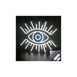 Amirror Smart Ug - led-logo, Wand-Neon, Evil Eyes Neon-Logo-Dekoration, USB-Hochzeits-Neon-Logo, Familiengeburtstagsparty-Wanddekoration,