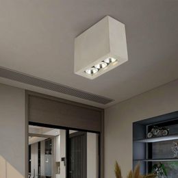 Globo - led Decken Lampe Leuchte Beleuchtung Metall Chrom Beton Grau Wohn Schlaf Zimmer