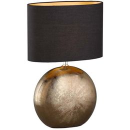 etc-shop Tischleuchte Beistelllampe Nachttischlampe Bürolampe Bronze Keramik h 53 cm