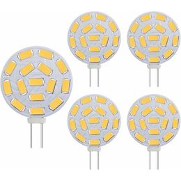 LONGZIMING - G4 3 w LED-Glühbirnen, entspricht 20–30 w Halogenlampen, G4-Sockel ac/dc 12 v, 300 lm, Einbauleuchte, Schienenbeleuchtung, Warmweiß