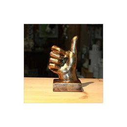 Amirror Smart Ug - Hand Finger Geste Schreibtisch Statuen Finger Skulptur Kreatives Zuhause Wohnzimmer Schrank Regal Dekoration (Victory Gesture In