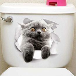 Amirror Smart Ug - Katze Schönes Tier Kühlschrank & Toilette pvc Wandaufkleber