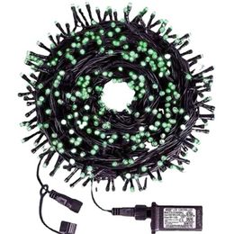 108ft Weihnachtslichterkette, 300 led Lichterketten, 8 Modi, Plug-in, Party, Hof, Garten, Grün