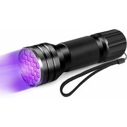 LONGZIMING - UV-Licht, UV-Taschenlampe mit 21 LEDs, 395-nm-Uv-Taschenlampe zur Erkennung von Haustierurin, UV-Taschenlampe für Küchenflecken,