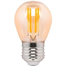 Bernsteinfarbene LED-Glühbirne im Vintage-Look - Dimmbar - E27 G45 - 4W