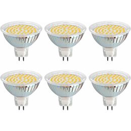 Lycxames - Leuchtmittel GU5.3 12V 3W warmweiß 3000K, 120 Grad, 500lm, GU5.3 35W 50W Halogen Ersatz, 50mm ac dc 12V MR16 LED-Einbaustrahler Kaltweiss