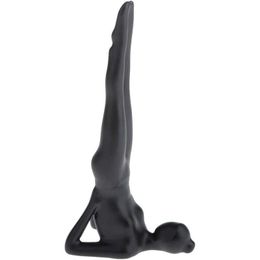 Statuen Skulpturen, Keramik Mädchen Figuren Schwarz Abstrakt Yoga Frau Modell Statue Statuette Figuren Ornamente Büro Zuhause – 5