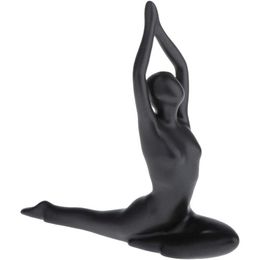 Amirror Smart Ug - Statuen Skulpturen, Keramik Mädchenfiguren Schwarz Abstrakt Yoga Frau Modell Statue Statuette Figuren Ornamente Büro Zuhause - 2