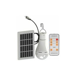 Amirror Smart Ug - Solarbetriebene LED-Glühbirne – tragbare USB-Laterne, Lampe, Strahler, Innenbereich, Büro, Küche, Lesen, mit Solarpanel für
