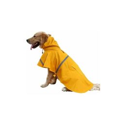 Verstellbarer wasserdichter Regenmantel für Hunde mit Kapuze, reflektierender Regenmantel für Hunde, Regenbekleidung, Kleidung für kleine,