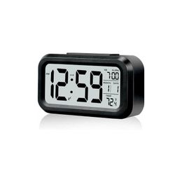 Tigrezy - Wecker, kleiner digitaler Wecker, 5,1 LCD-Display mit Snooze-Datumskalender, Temperaturalarmanzeige, einfach zu installieren am Bett
