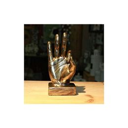 Amirror Smart Ug - Hand Finger Geste Schreibtisch Statuen Finger Skulptur Kreatives Zuhause Wohnzimmer Schrank Regal Dekoration (Victory Gesture In