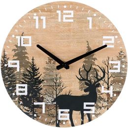 Fvbjd - Wanduhr digitale kreative Uhr Wohnzimmer stille Strandlandschaft Wanduhr Stil