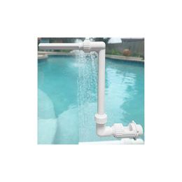 Pool-Wasserfall-Brunnen, lustige Sprinkler für oberirdische und unterirdische Pools, Pool-Zubehör, Pool-Dekoration, passend für 1-1/2 Zoll Gewinde