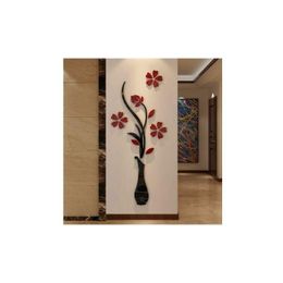 3D Vase Wandbilder für Wohnzimmer Schlafzimmer Sofa Hintergrund tv Wand Hintergrund, Originalität Aufkleber Geschenk, diy Wandtattoo Wand Dekor