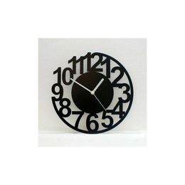 Mode-Wanduhr, Kunst-Digitaluhr, Wanduhr im Wohnzimmerstil [kreativ] Persönlichkeit große Wandkarten leise [modern] einfache dekorative Uhr-Schwarz 14