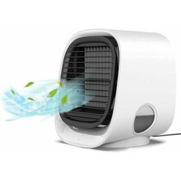 Tragbare Mini-Klimaanlage, 3 in 1 Luftkühler Lüfter Klimaanlage 3 Geschwindigkeiten Persönliche tragbare Klimaanlage Mini leise Klimaanlage für