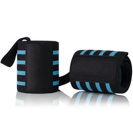 Amirror Smart Ug - Wrist Wraps Weightlifting - Steife, strapazierfähige Bandagen mit dicker Daumenschlaufe für Powerlifting Blau