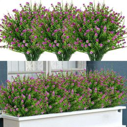 Amirror Smart Ug - 12 Packungen künstliche Blumen für den Außenbereich, gefälschte echte Haptik, UV-beständig, kein Verblassen, gefälschte