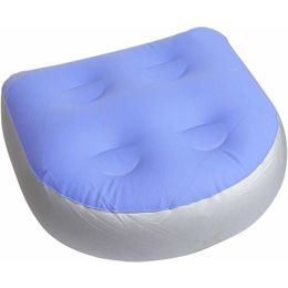 Lycxames - Aufblasbares Rückenkissen – Spa-Zubehör – Entspannungsverstärker für Badewanne, Whirlpool – Massagematte für Erwachsene und Kinder – Blau