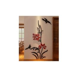 3D Kreative Blumen Wandmalereien für Wohnzimmer Schlafzimmer Sofa Hintergrund tv Wand Hintergrund, Originalität Aufkleber Geschenk, Wandaufkleber