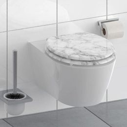 Prolenta Premium - WC-Sitz mit Absenkautomatik marmor stone - Mehrfarbig